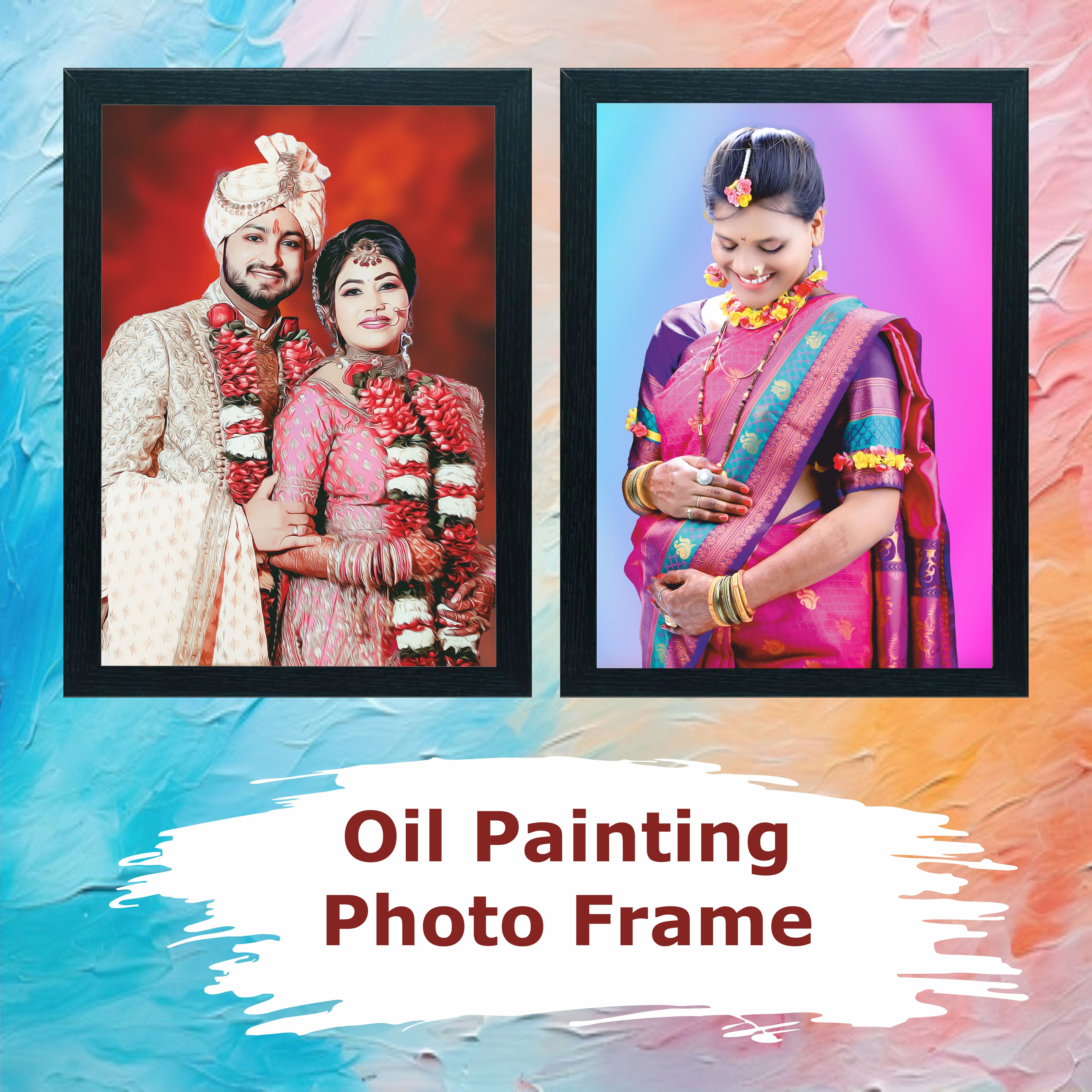 Digital Oil Painting Photo Frame – Uvpixel